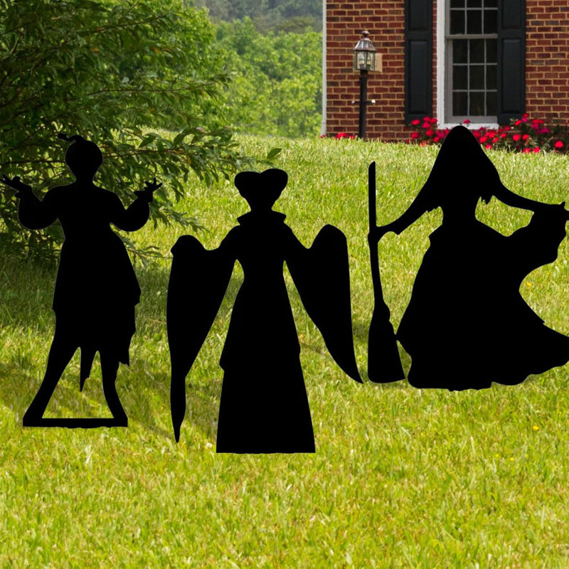The Holiday Aisle® Hocus Pocus Witch Metal Garden Stakes | Wayfair
