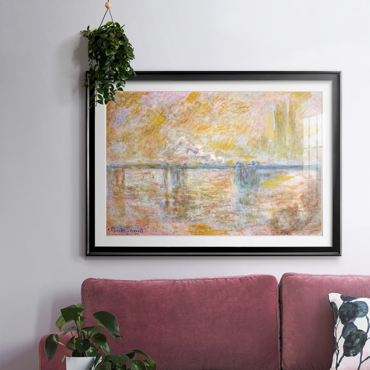Vault W Artwork Charing Cross Bridge, 1899 Framed On Paper Print | Wayfair
