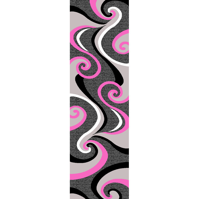 Ivy Bronx Mccampbell 3D Modern Contemporary Abstract Pink / Gray Area ...