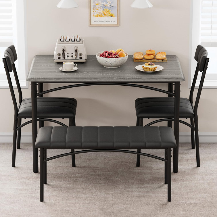Ebern Designs Komuda 4 - Piece Dining Set & Reviews | Wayfair