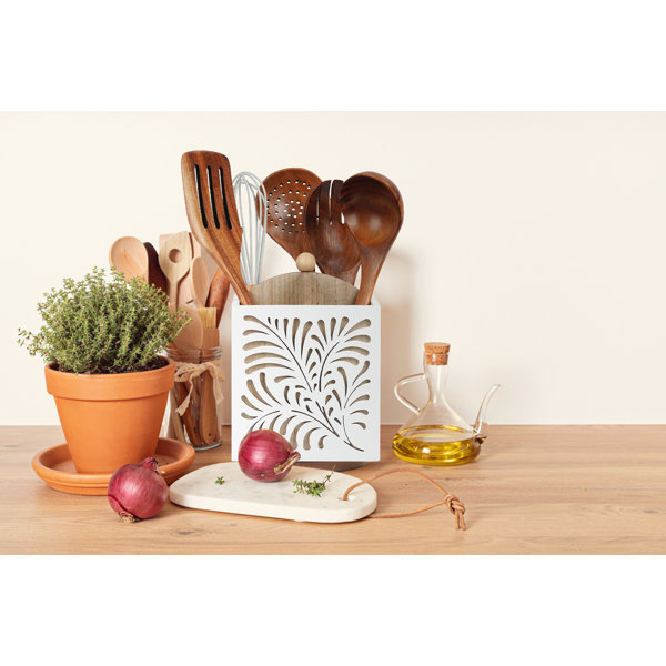 Red Barrel Studio® 360° Rotating Kitchen Utensil Holder For Countertop ...