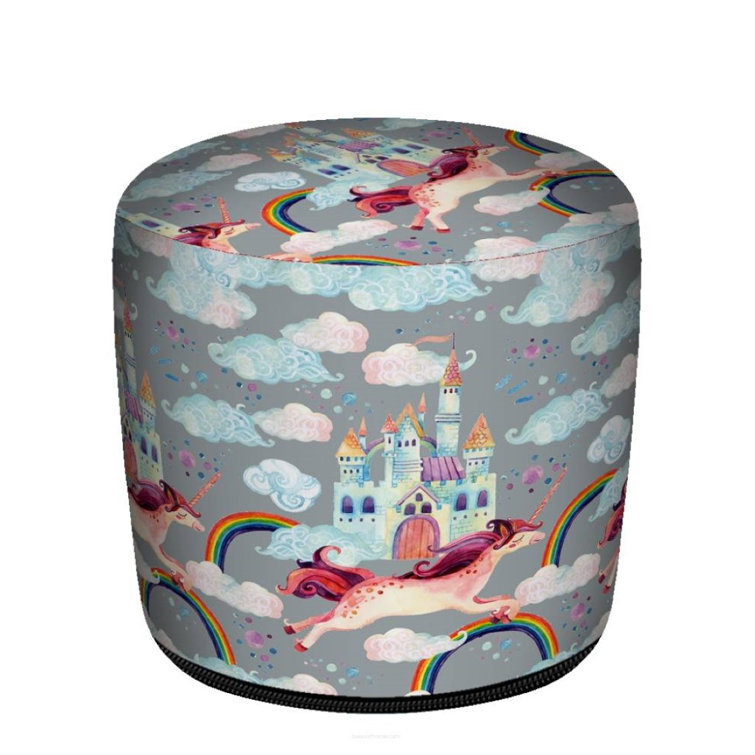 Arco Design 36cm Wide Round Pouffe Ottoman | Wayfair.ie