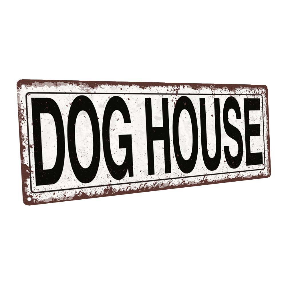 17 Stories Indoor Dog House Metal Sign, Wall Art For Sunroom Signs ...
