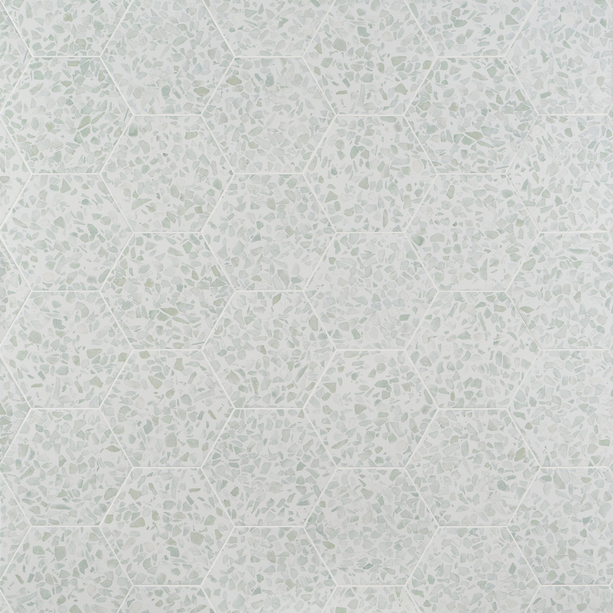 Bond Tile Jurassic Hex 9" Terrazzo Look Porcelain Floor & Wall Tile (8. ...