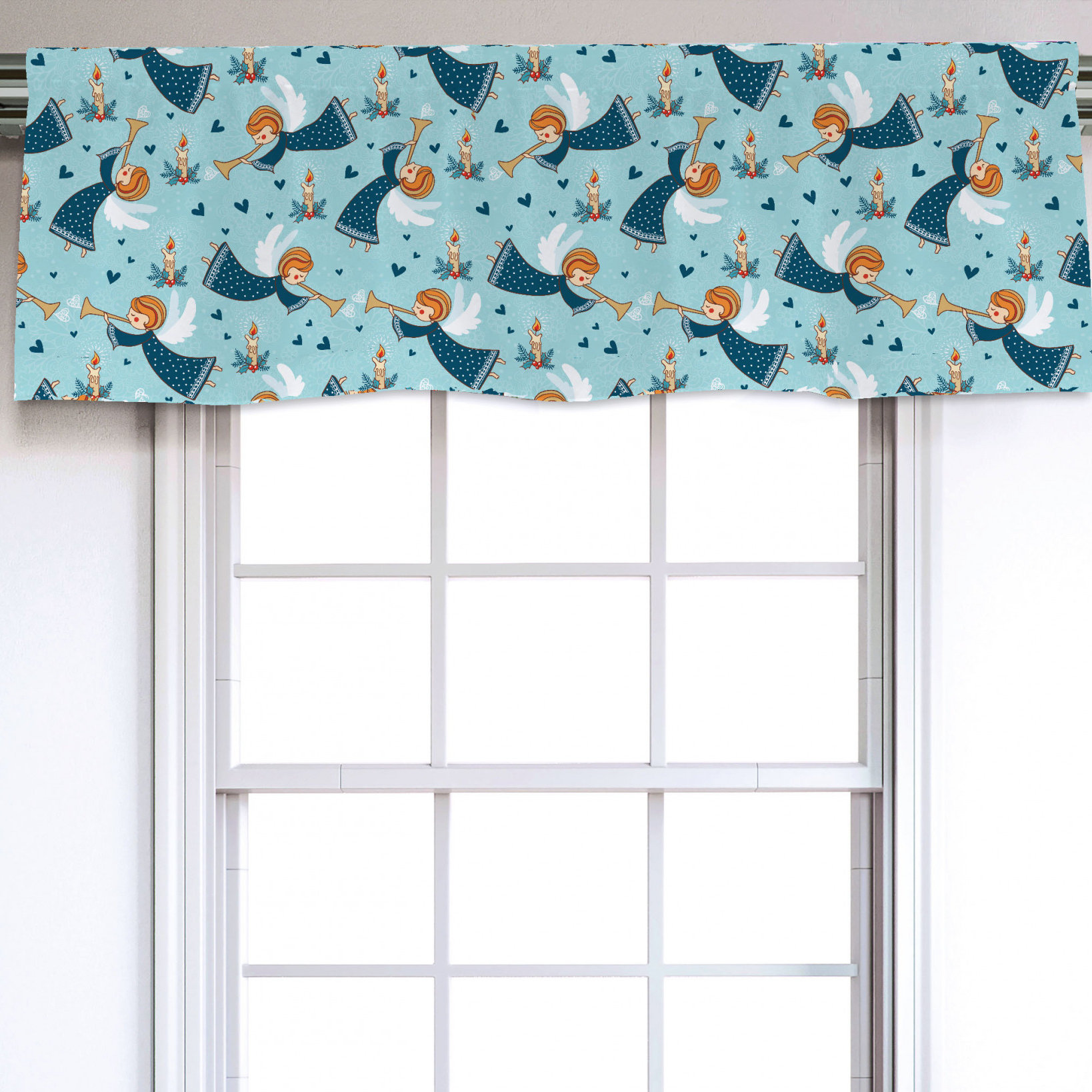 East Urban Home Angel 54" Window Valance | Wayfair