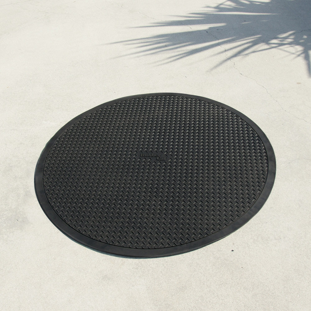 Rubber-Cal, Inc. Circular Mat - 48 in. | Wayfair