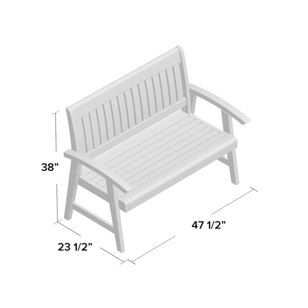 August Grove® Gabbert Wooden Garden Bench & Reviews | Wayfair