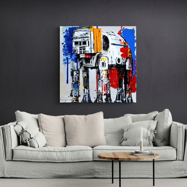 ATX Art Group LLC Atat One On Canvas by Stephen Chambers Print | Wayfair