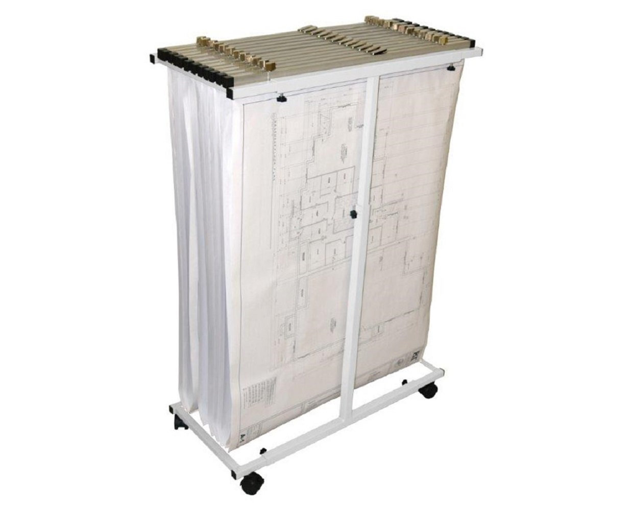 AdirOffice Vertical Filing Cabinet Blueprint Large File Hanging Storage ...