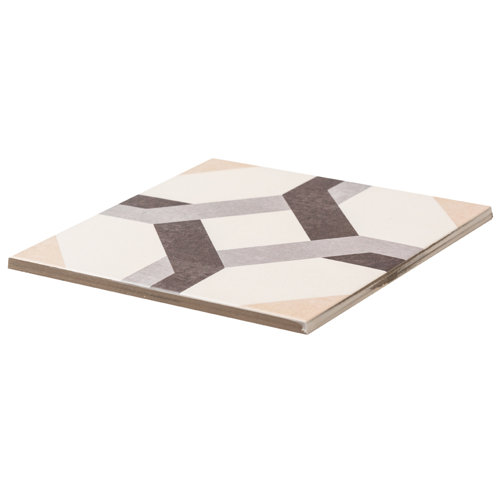 Long Island Mosaics & Tile DaVinci 7.9" x 7.9" Porcelain Patterned Wall ...