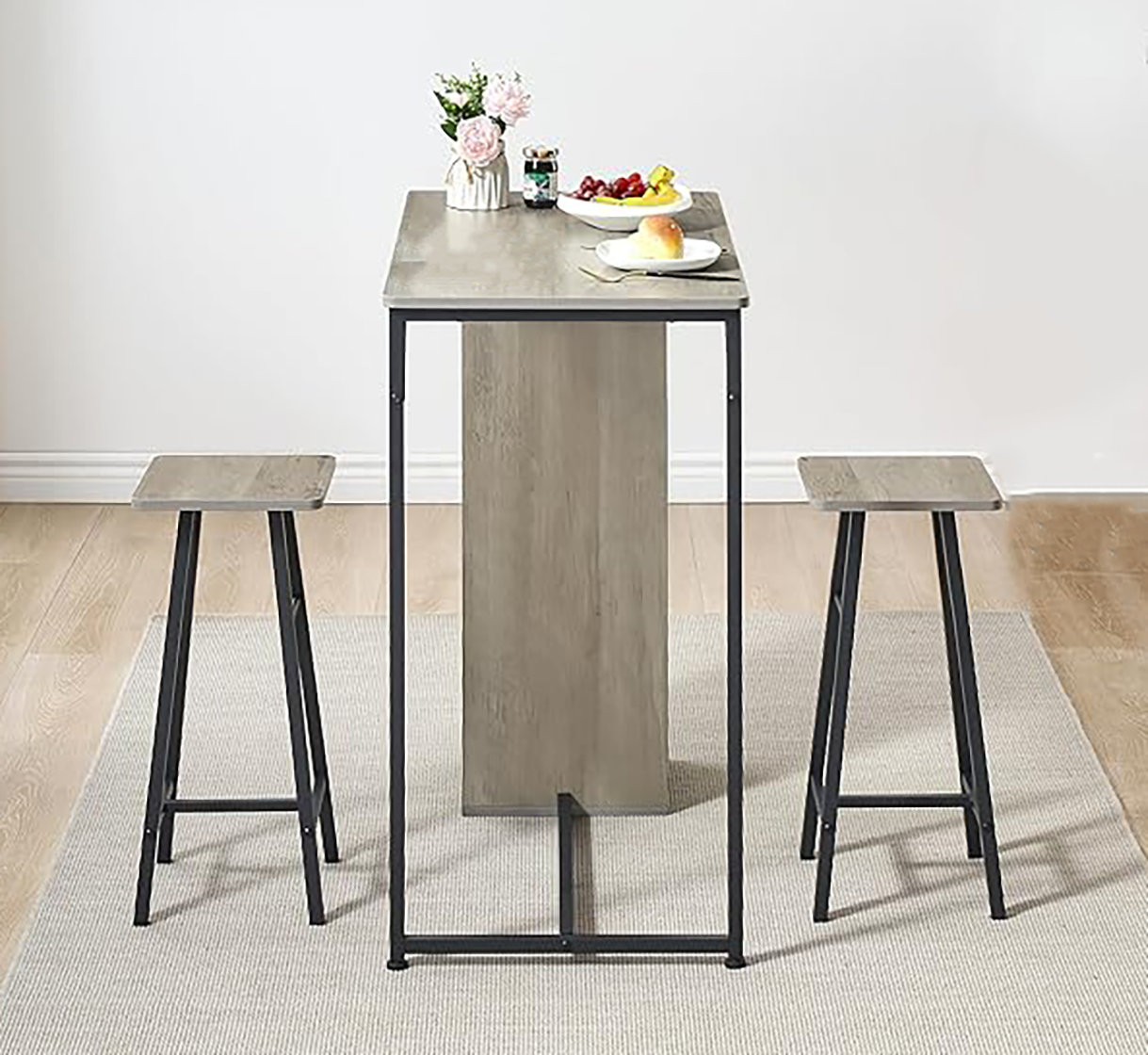 17 Stories Small Bar Table And Chairs Set For 2 - Wayfair Canada