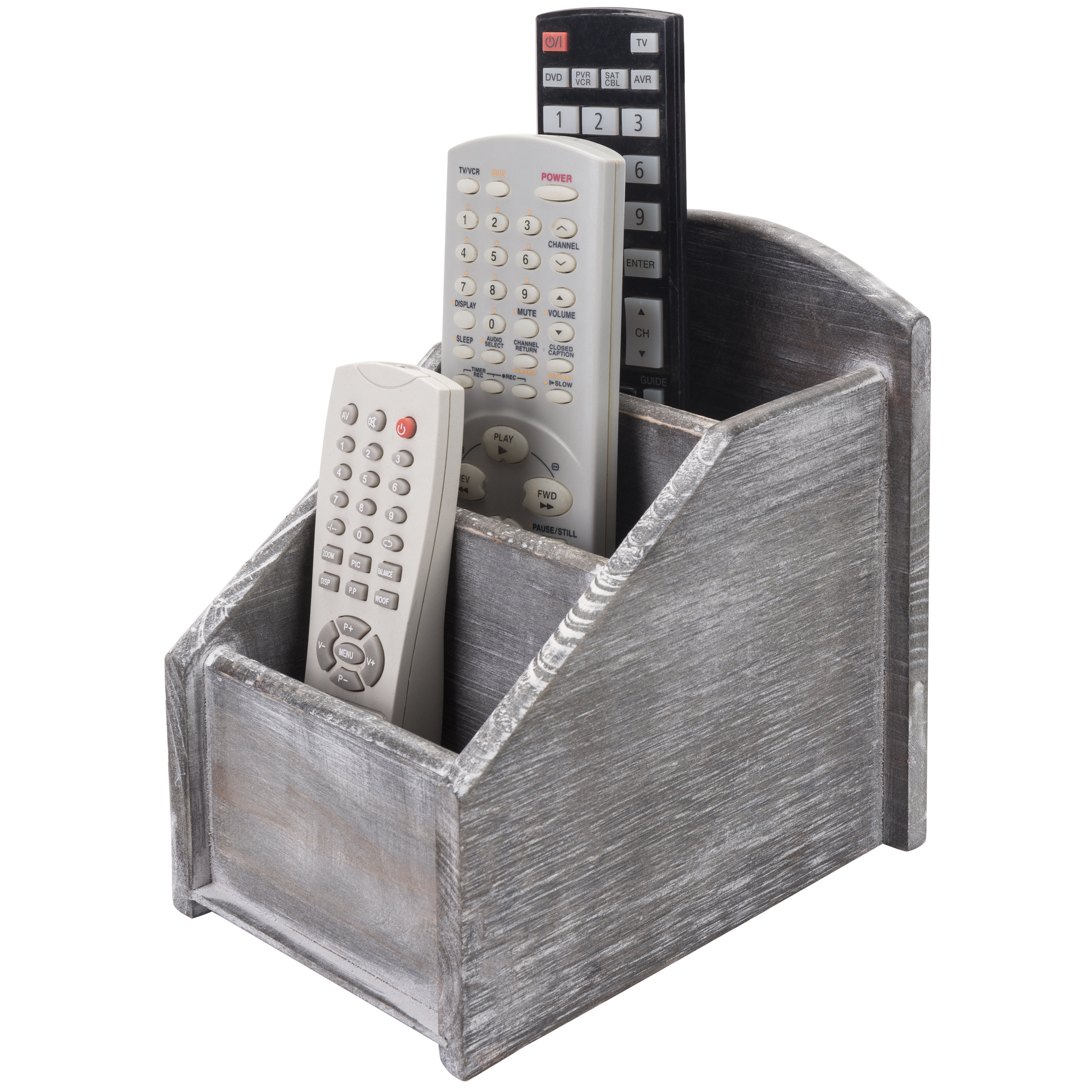 MyGift Wood 3 Slot Remote Control Storage Caddy & Reviews - Wayfair Canada