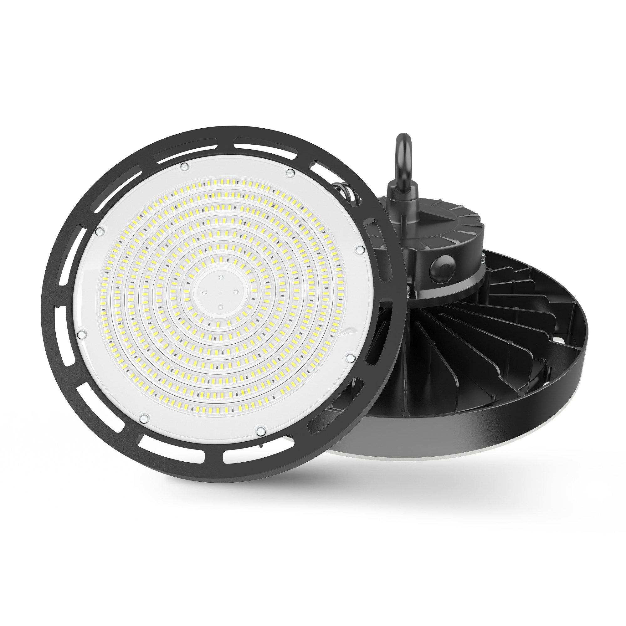Wen Lighting Dimmable 150W Circle LED High Bay Ceiling Light (Set of 10 ...
