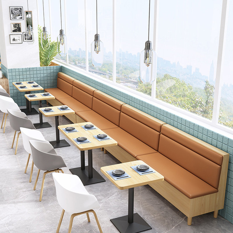 Canadian Linen Stylish Simple Restaurant Bench Upholstered Bench | Wayfair