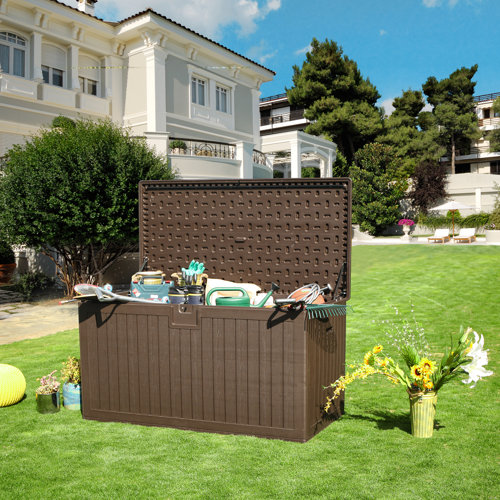 Brown Deck Boxes & Patio Storage You'll Love | Wayfair