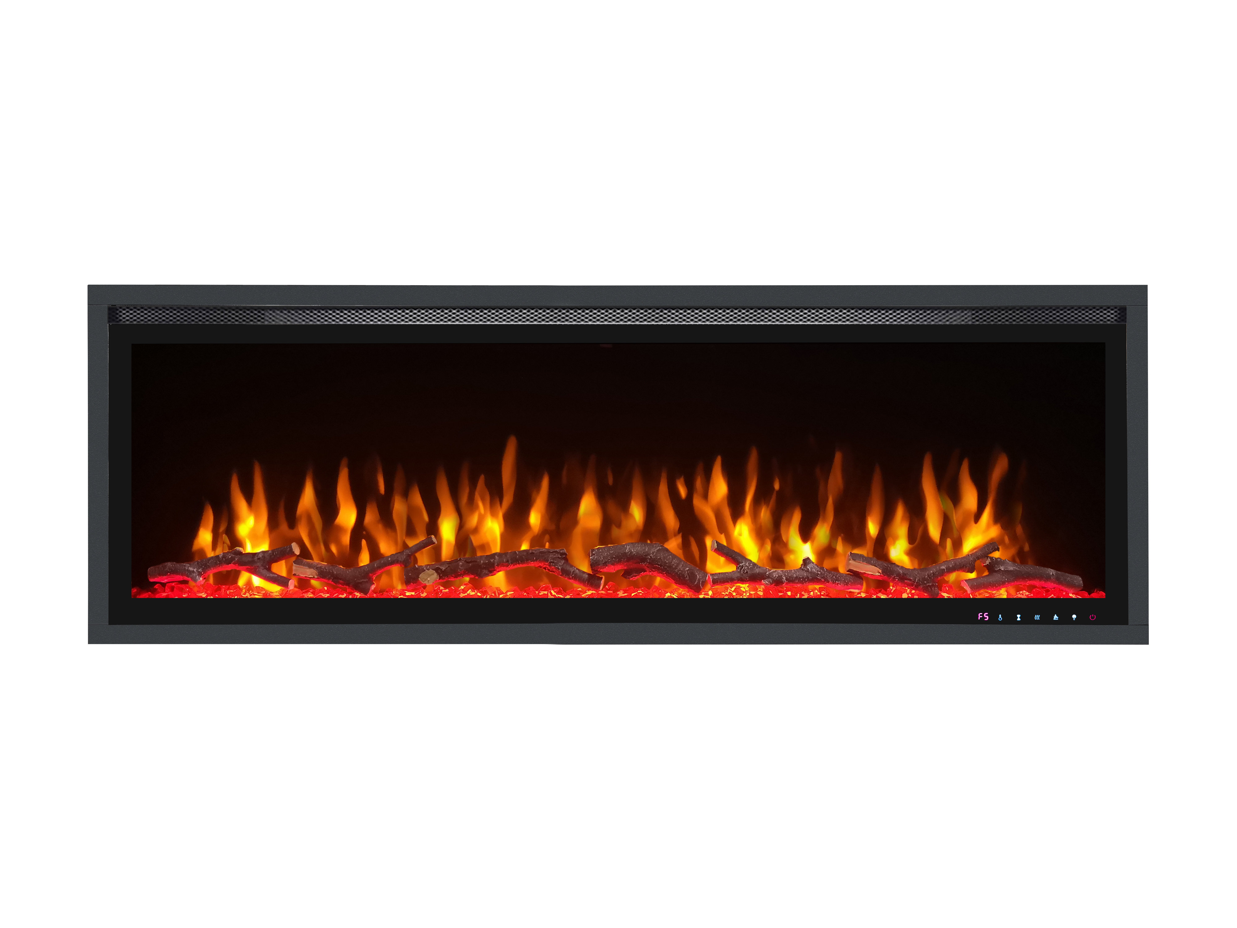 Huntington Fireplaces Wall Mounted Recessed Slim Electric Fireplaces ...