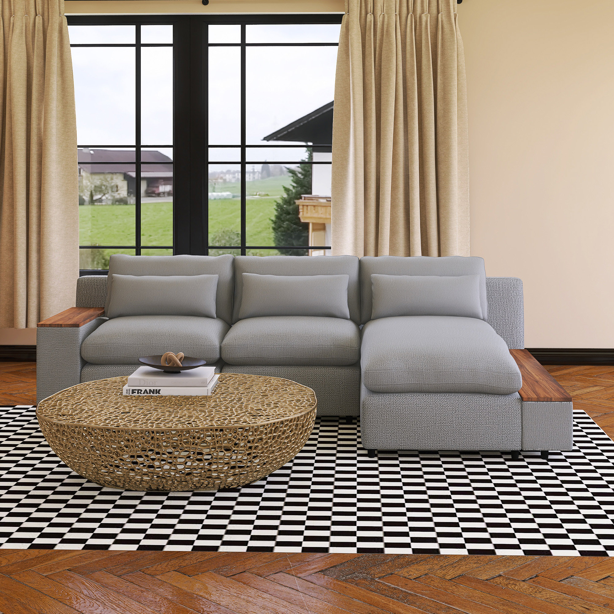 Latitude Run® L-Shaped Modular Sectional Sofa | Wayfair