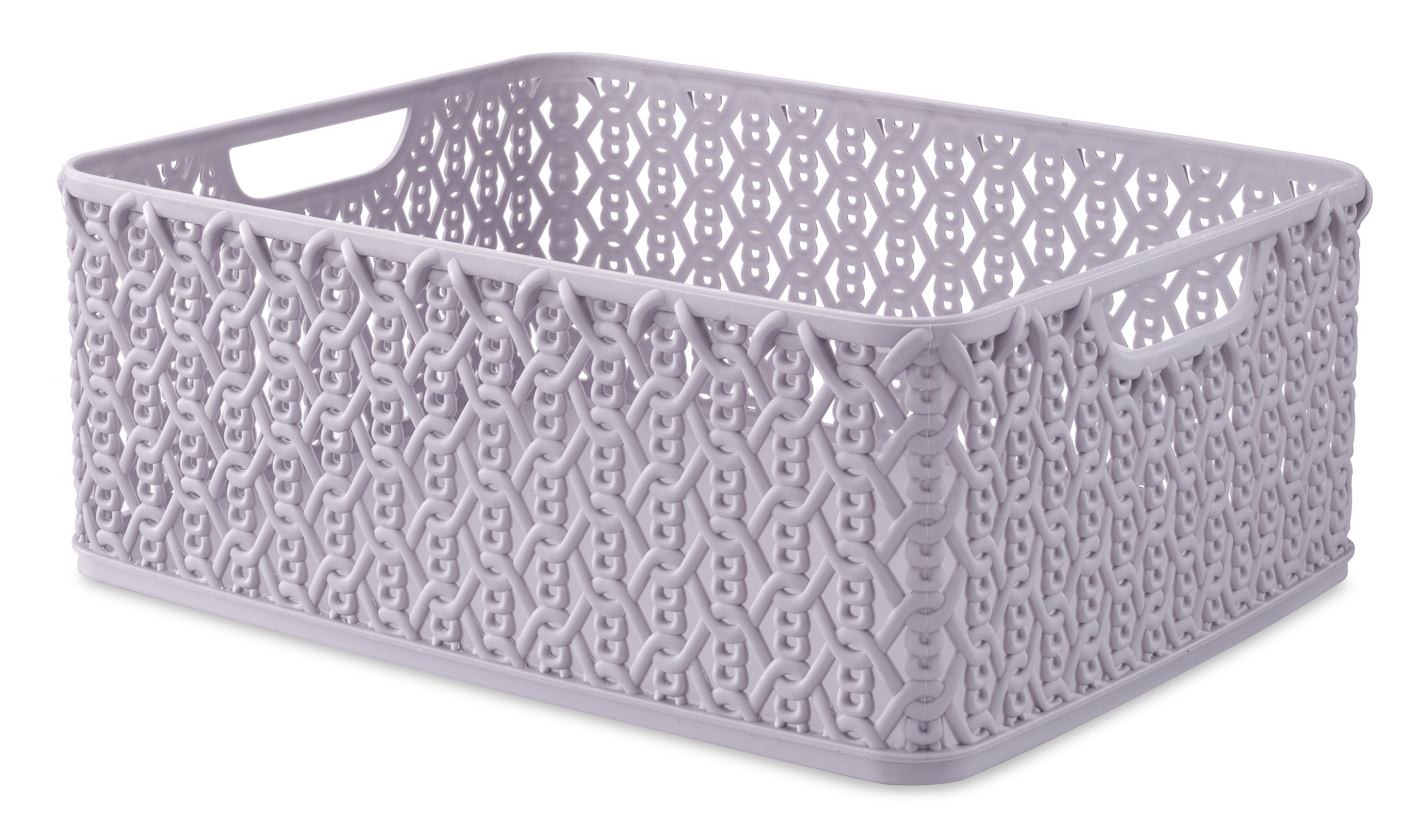 Whitmor Link Stitch Resin Form Rectangular Tote | Wayfair