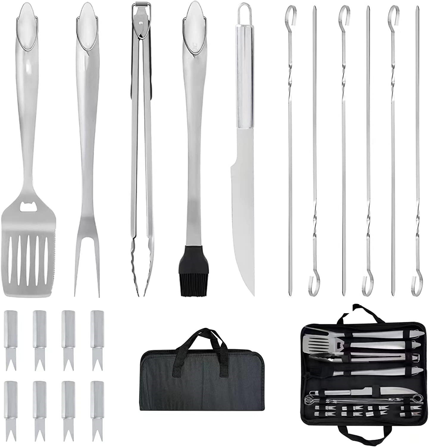 YardStash Heavy Duty Stainless Steel Grilling Tool Set | Wayfair