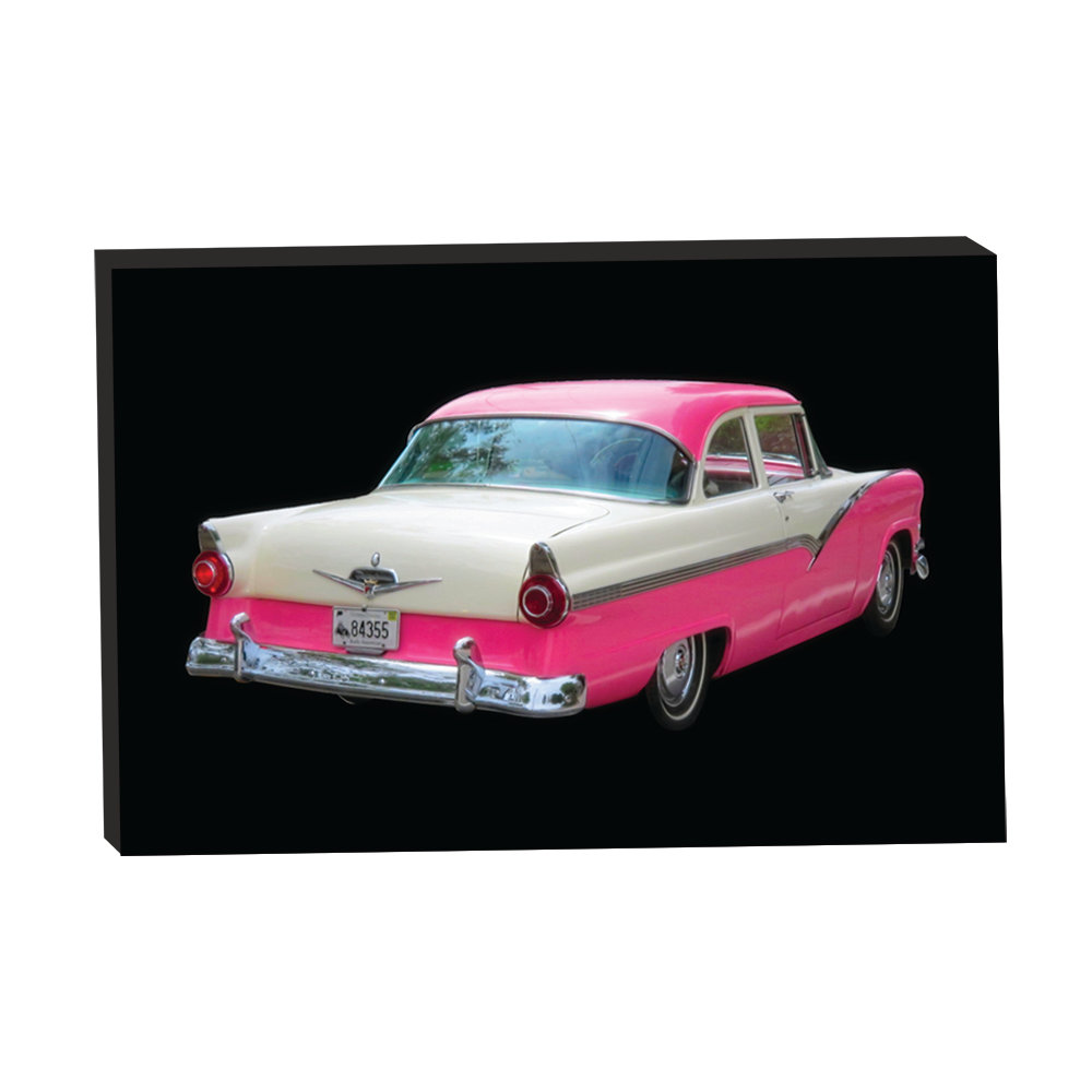 Trinx Vintage Pink Fairlane Dreams 24x24 | Wayfair