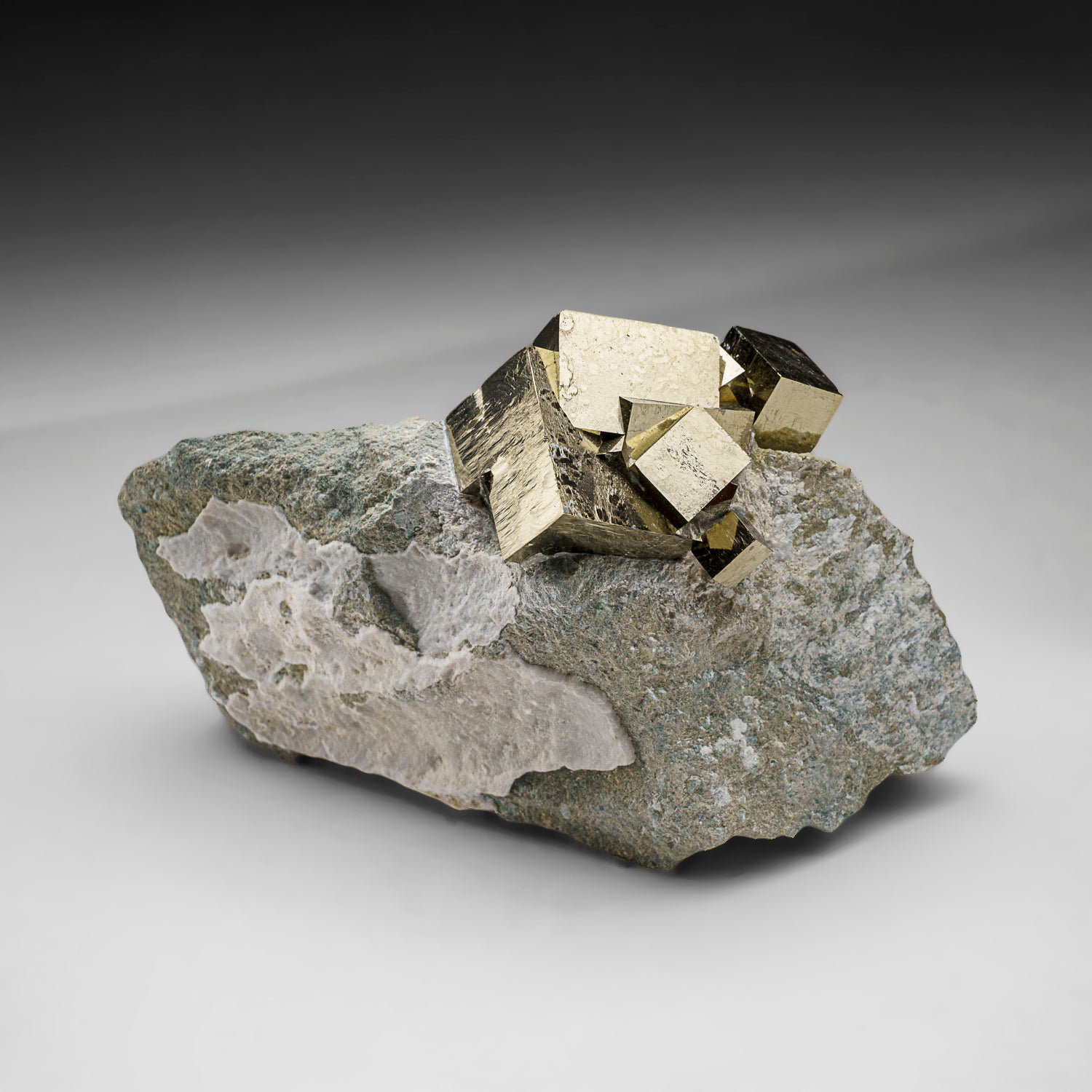 Astro Gallery of Gems Pyrite Cube on Basalt from Navajún, La Rioja ...