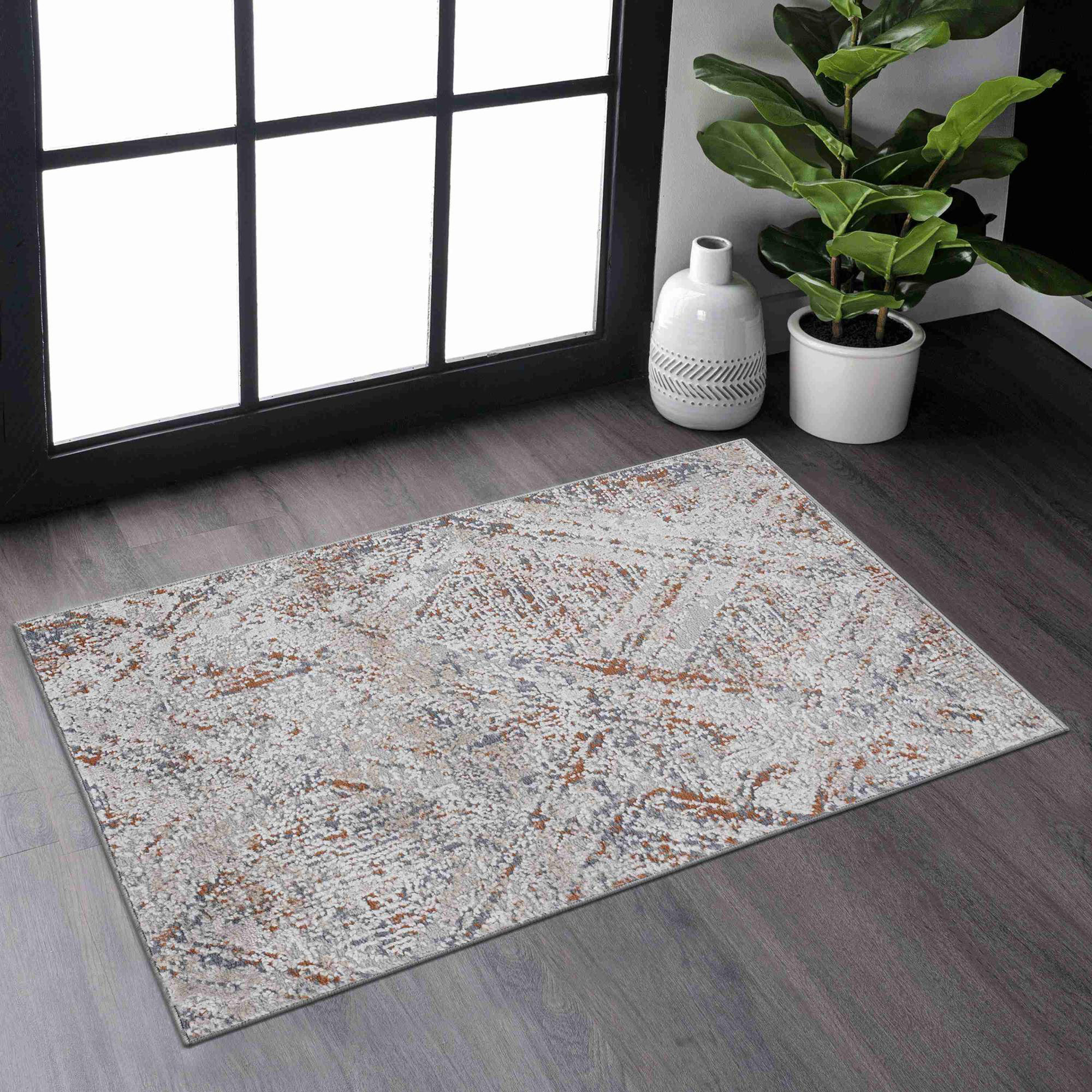 17 Stories 6X9 Contemporary Trendy Rectangle Area Rug | Wayfair