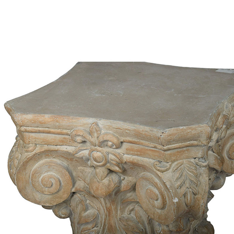 One Allium Way® Free Form Pedestal Stone Plant Stand | Wayfair
