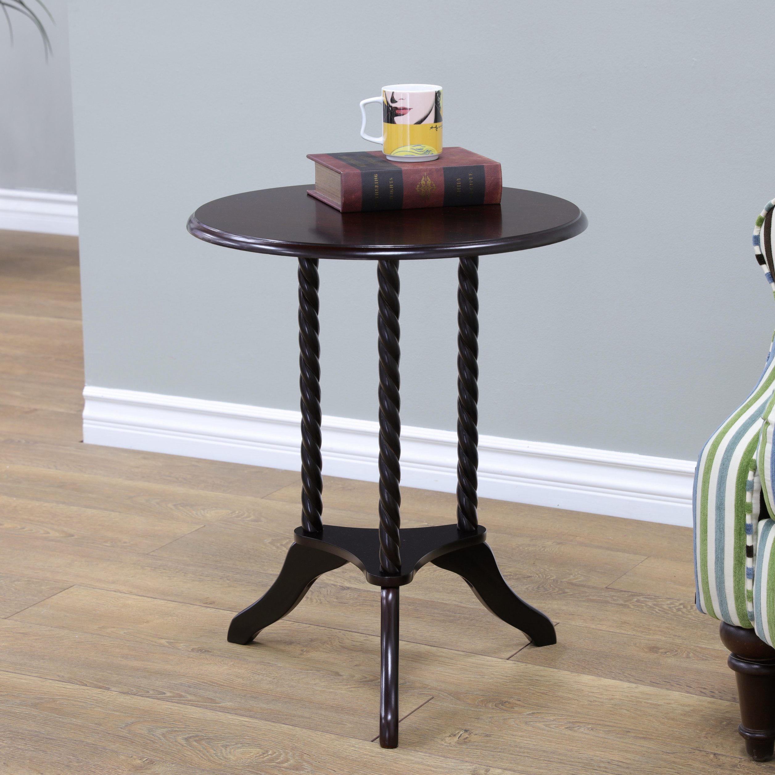 Harriet Bee Harlen Pedestal End Table & Reviews | Wayfair