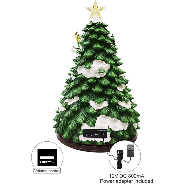 Moments In Time: 17.8"H Animated Disney Christmas Tree (Train) - LED, 8 ...