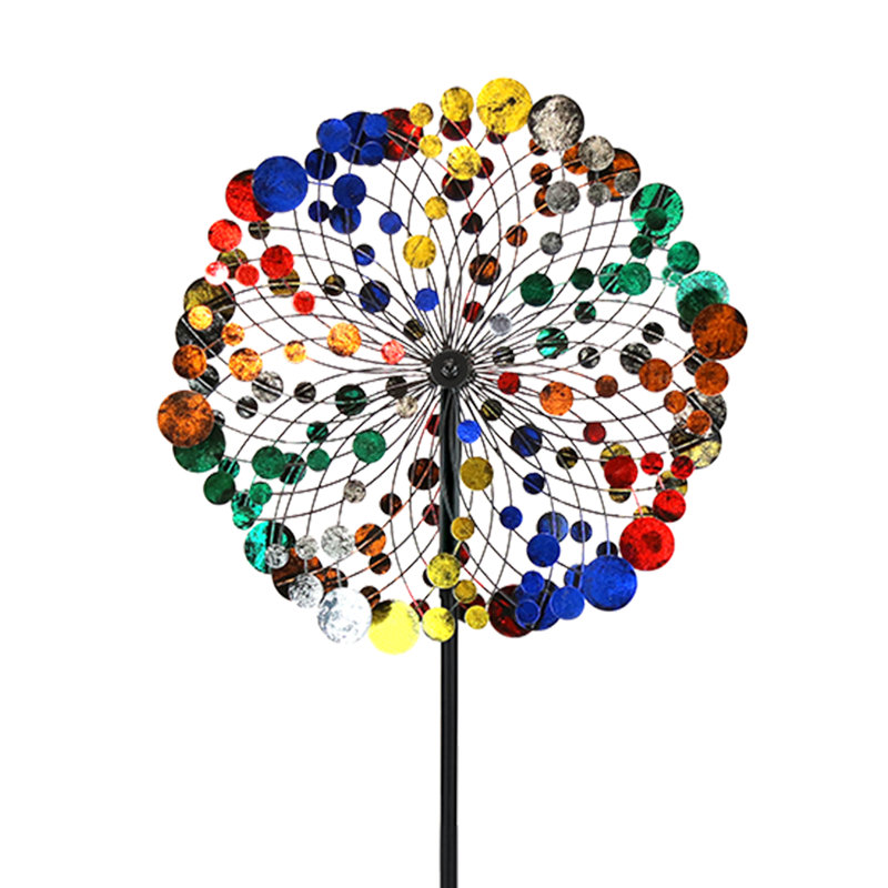 Wildon Home® Brea Hour Group 75 Inch Colorful Metal Rotator Outdoor ...