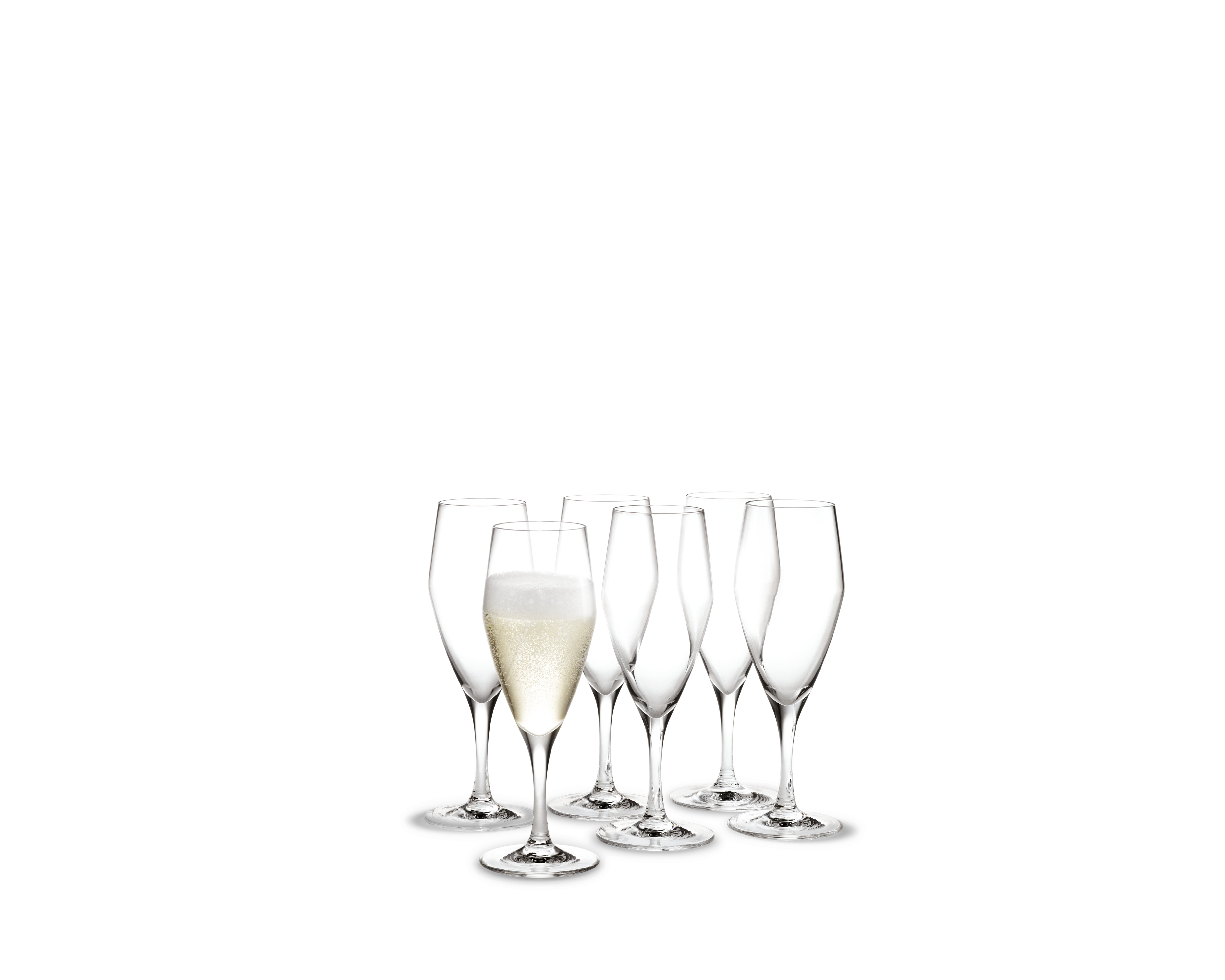 Holmegaard Perfection Champagne Glass, Clear, 7.8 Oz, 6 Pcs. | AllModern