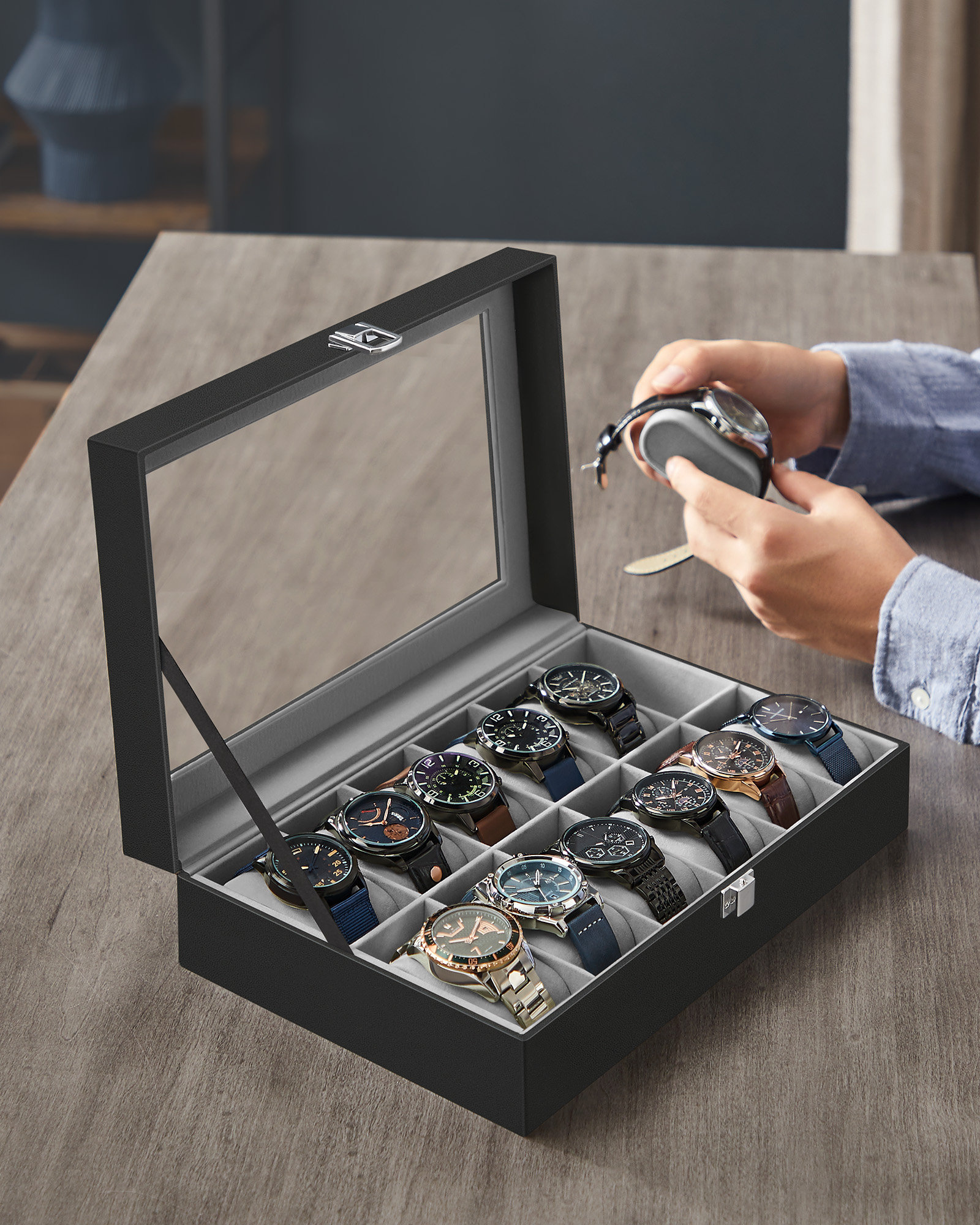 Latitude Run Bhojpal Steel Watch Box + | Wayfair.co.uk