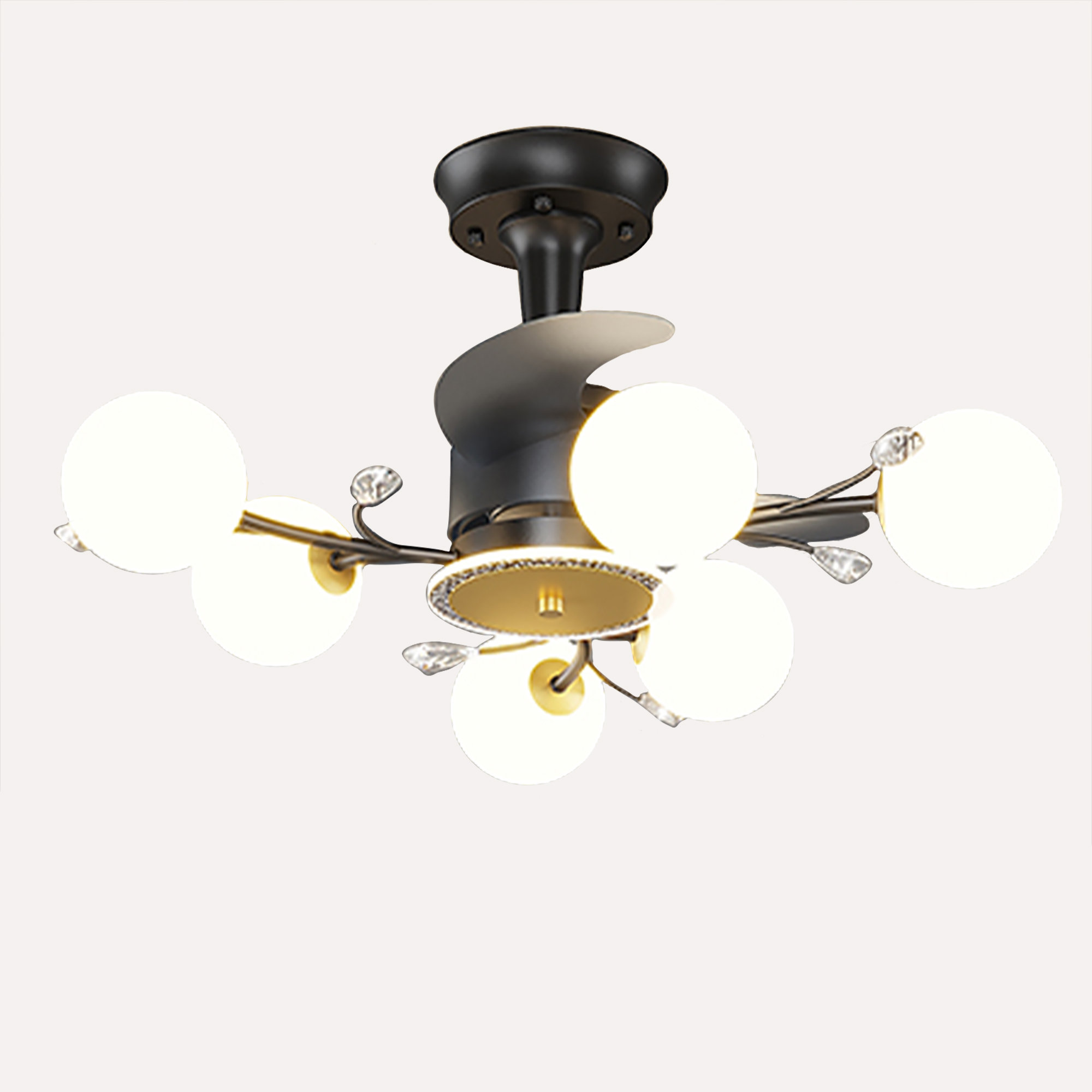 Ivy Bronx Chimel 33'' Ceiling Fan with 6 LED Lights | Wayfair