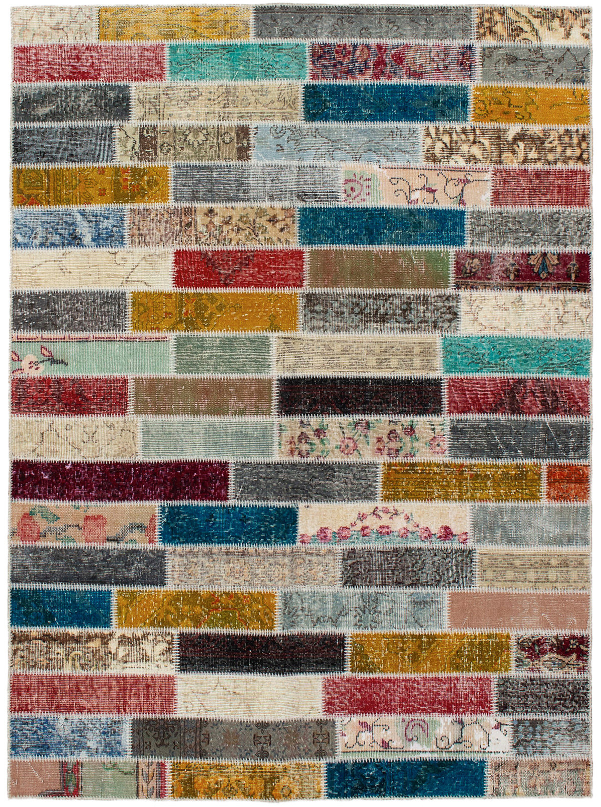 Bungalow Rose One-of-a-Kind Hand-Knotted 2010s Blue/Gray/Yellow 5'7" x ...