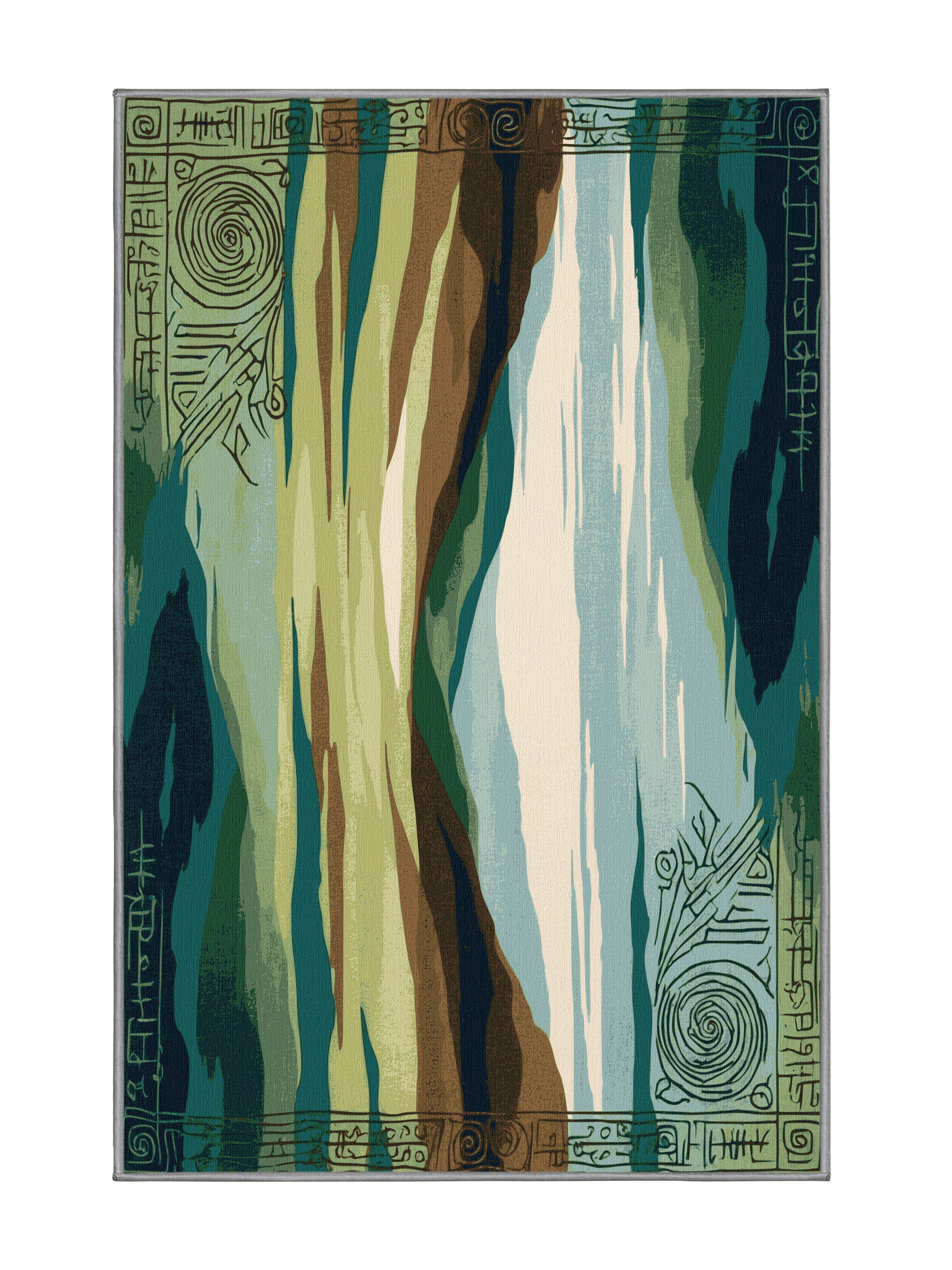 Orren Ellis Celestial Cascade Rug | Wayfair