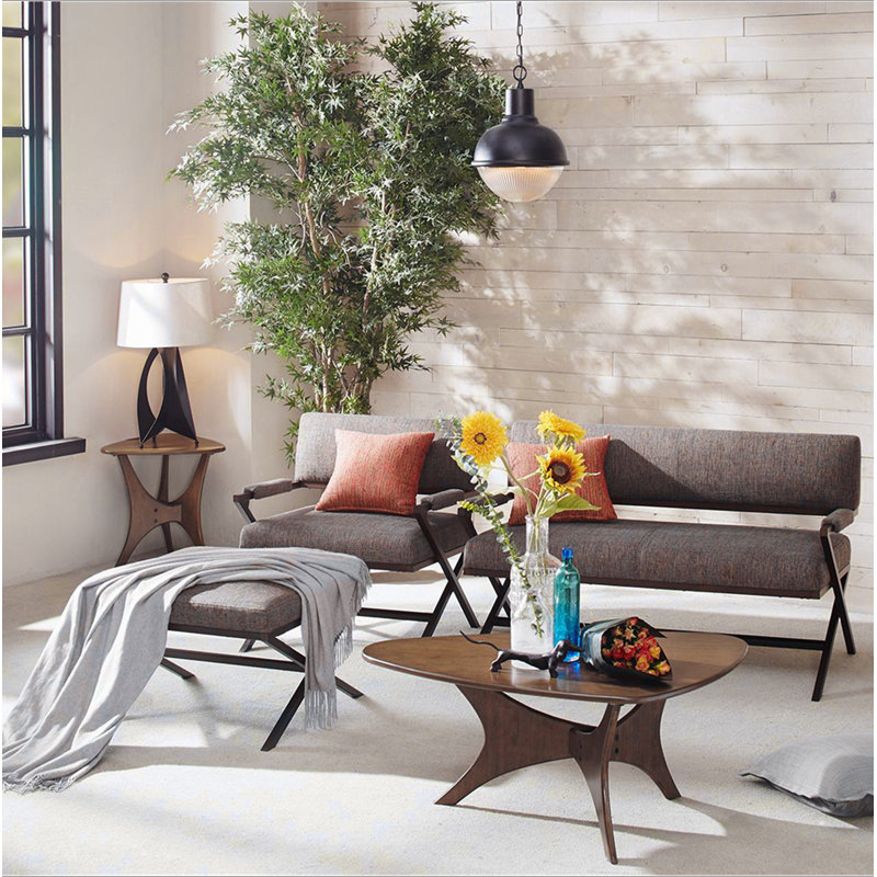 George Oliver Triangle Wood Coffee Table | Wayfair