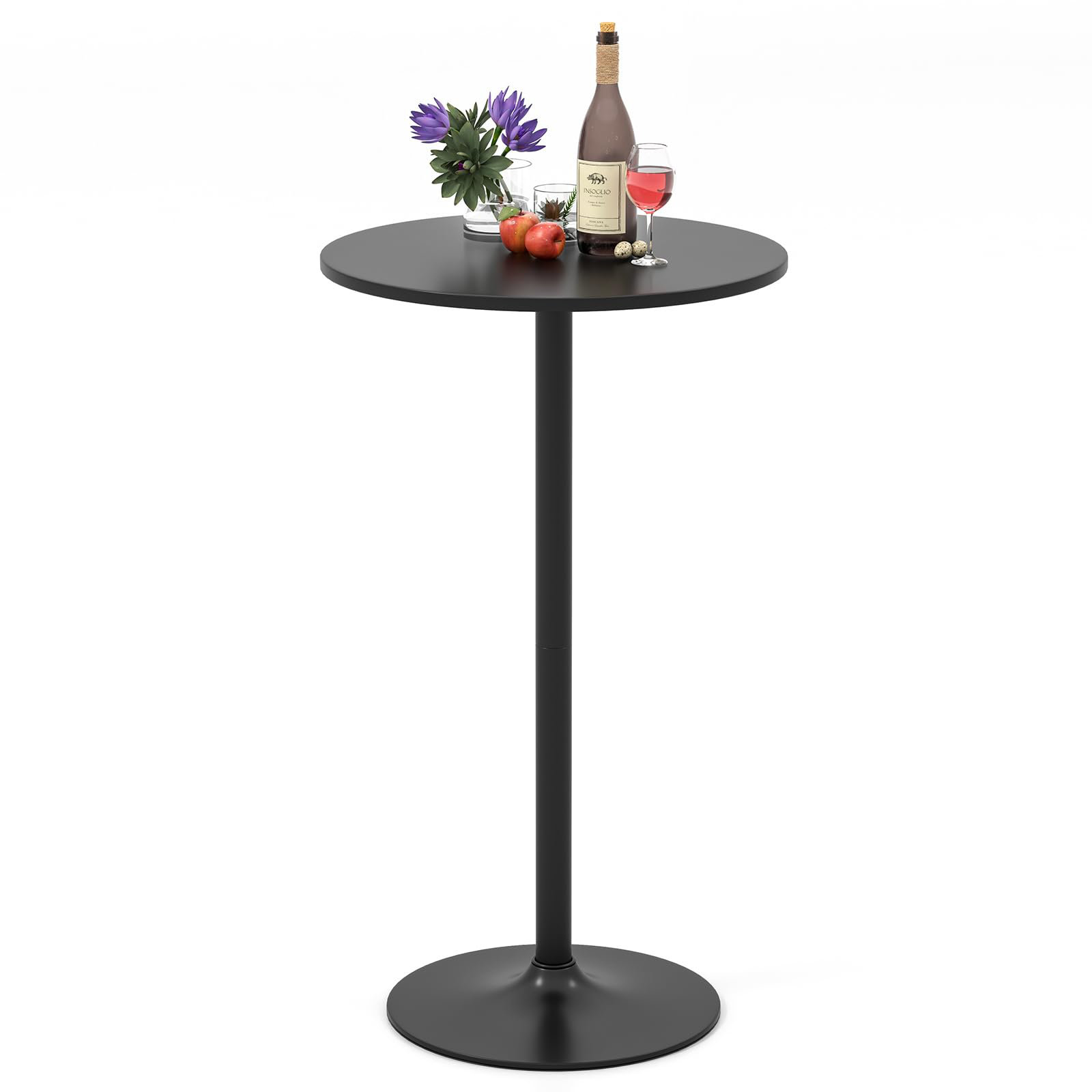 Wrought Studio™ 2 In 1 Bar Table With Removable Bar, Metal Base ...
