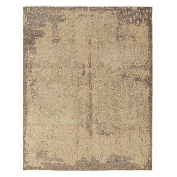 Rug & Kilim Homage Wool No Pattern Area Rug in Beige/Brown/Gold | Perigold