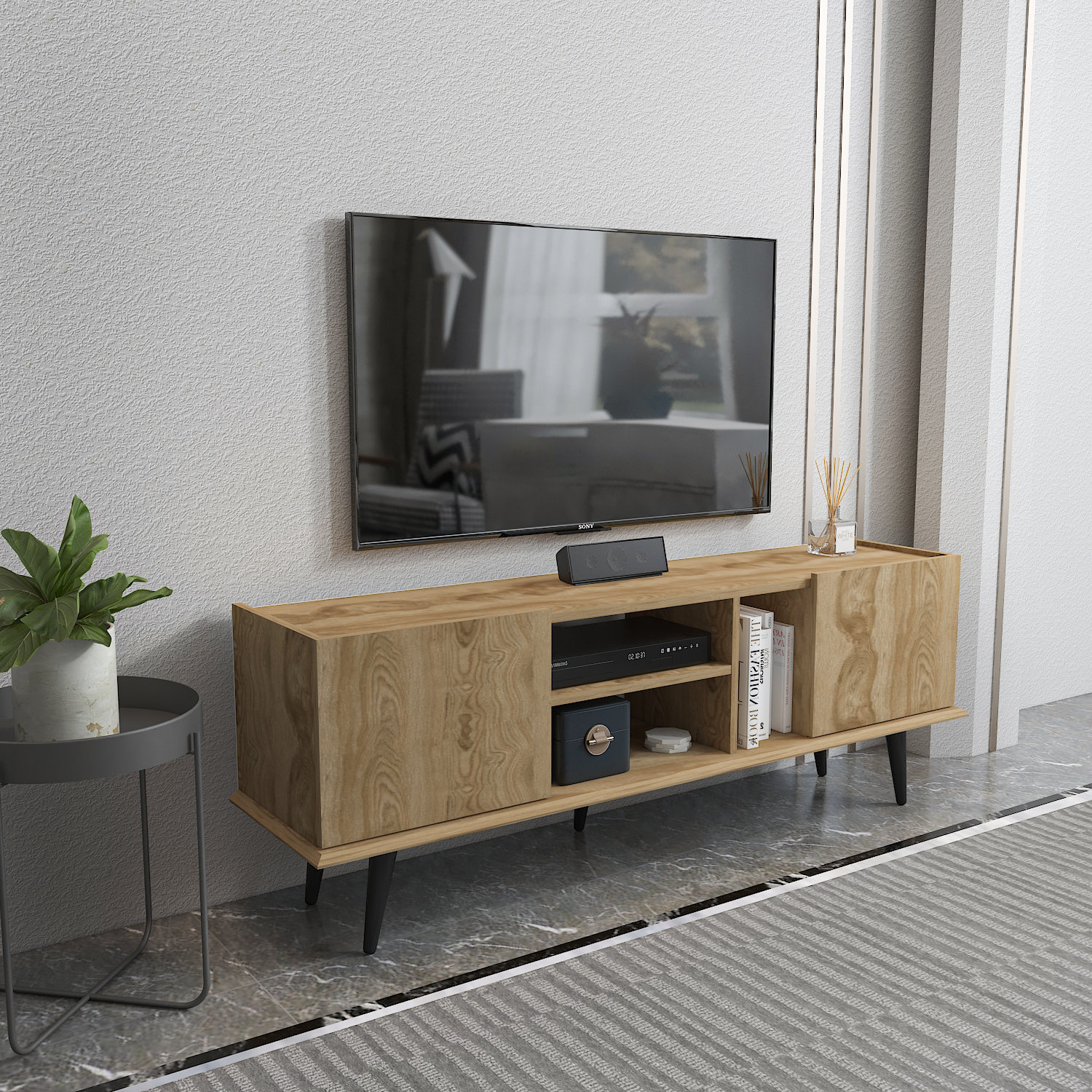 George Oliver Kishana 63'' Media Console | Wayfair