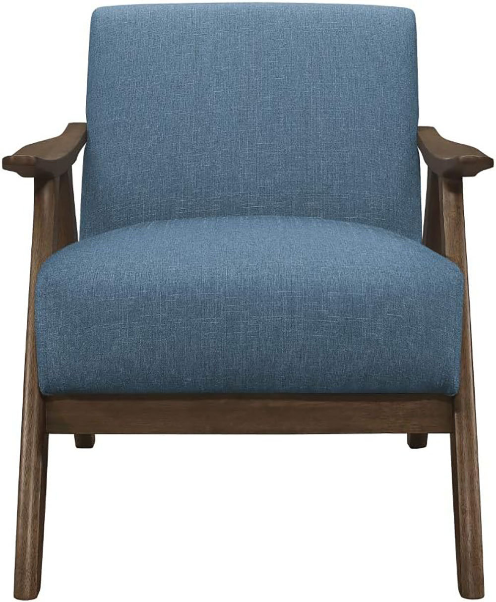 Corrigan Studio® Hicham Accent Chair With Wood Frame, Upholstered ...