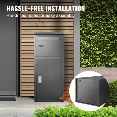 VEVOR Galvanized Steel Locking Package Drop | Wayfair