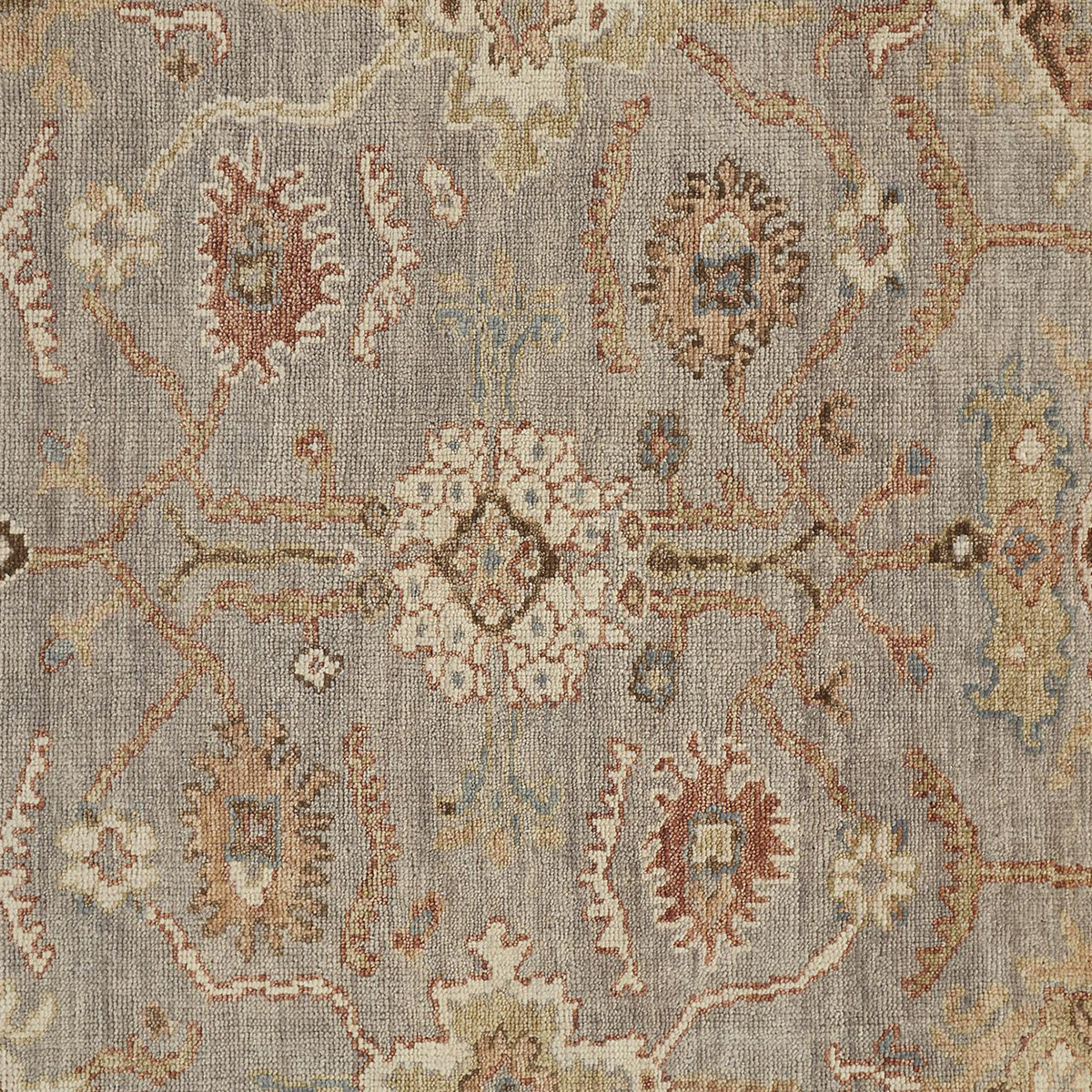 Langley Street® Cabool Oriental Hand Knotted Cotton/Wool Gray/Brown ...