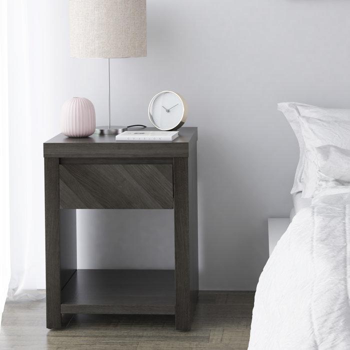 Mercury Row® Roybal Night Stand with USB Charging & Reviews | Wayfair