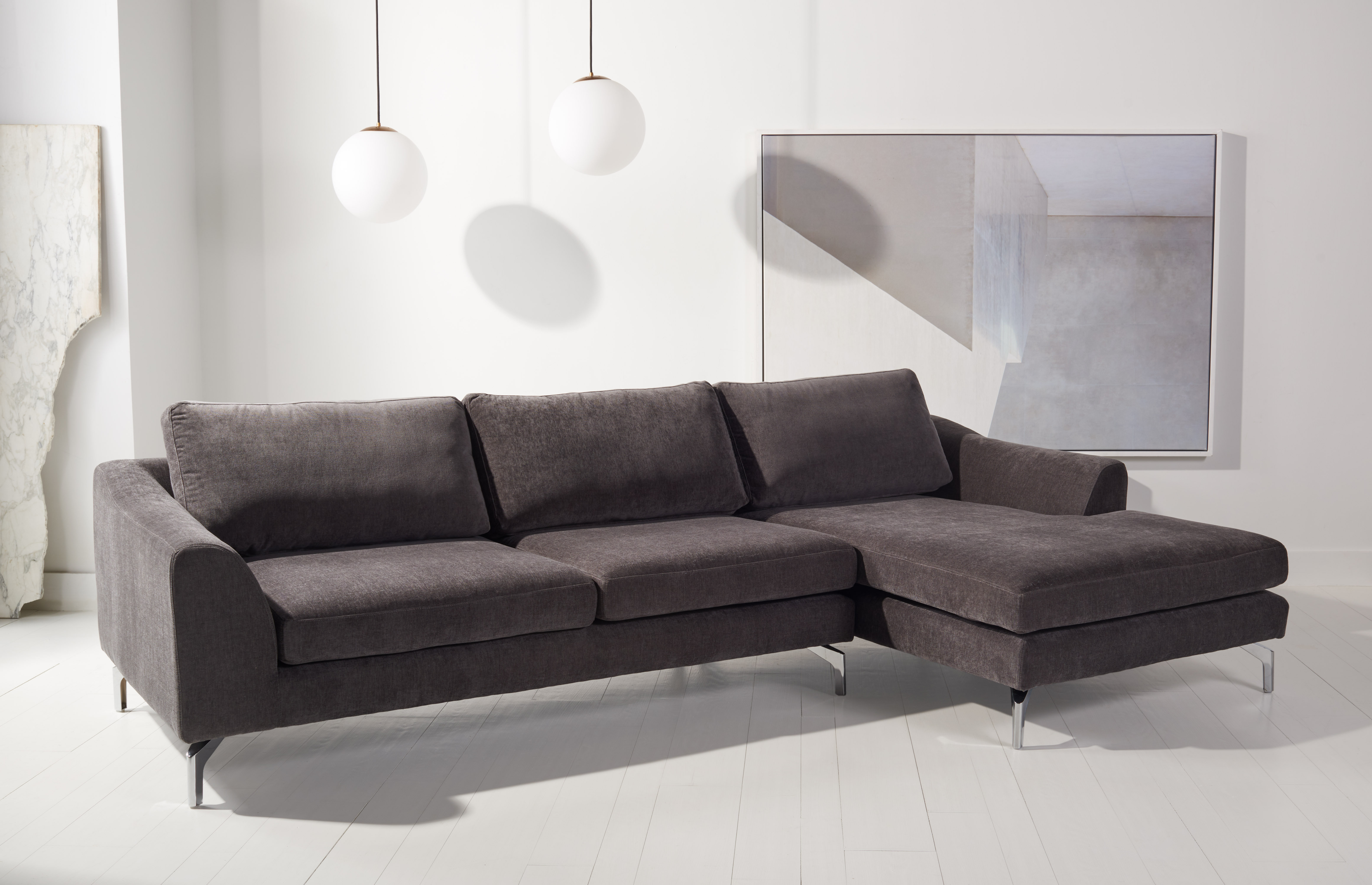 Brayden Studio Anyya 105.5'' Wide Silk Sofa & Chaise - Wayfair Canada