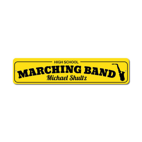 Lizton Sign Shop, Inc High School Marching Band Custom Aluminum Sign ...