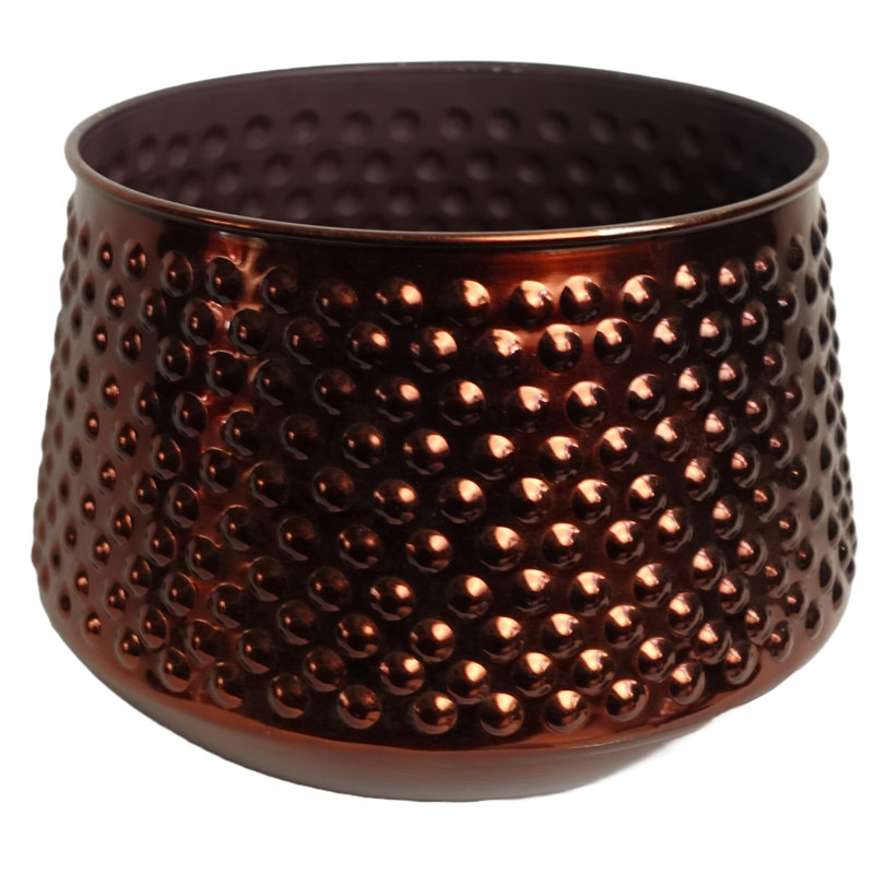 Leaf Handmade Metal Cachepot | Wayfair.co.uk