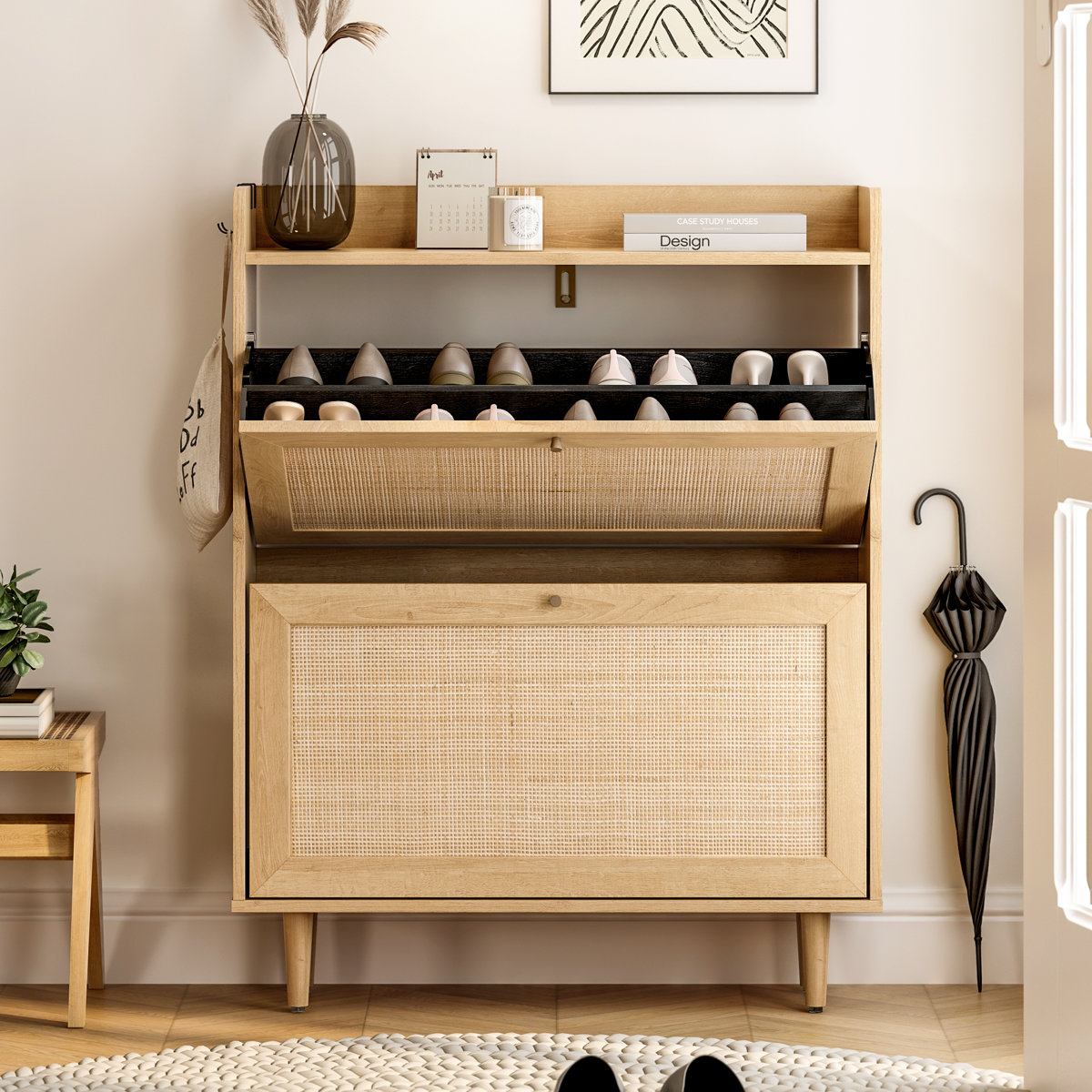 Bay Isle Home™ Shoe Storage Cabinet & Reviews | Wayfair