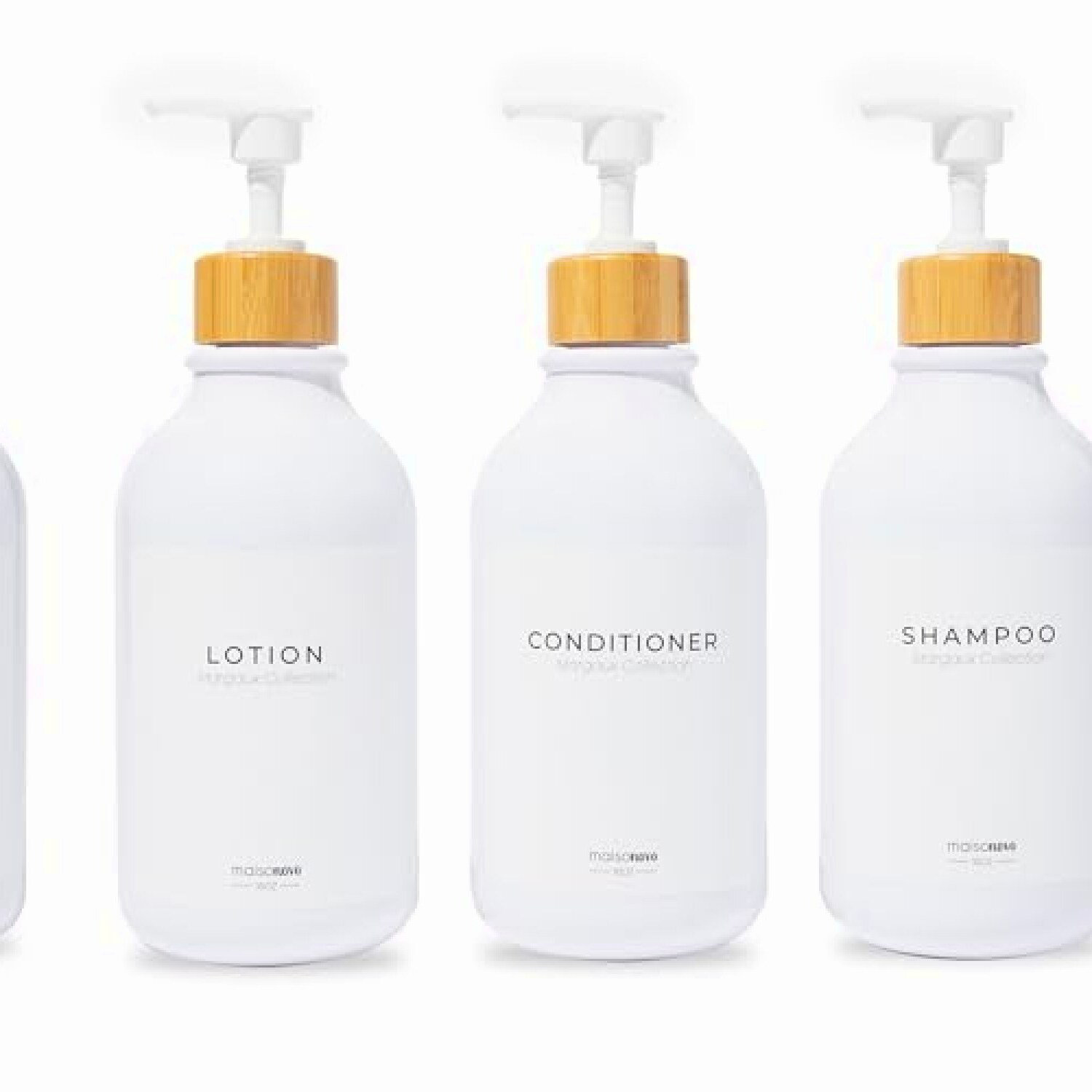 Foundry Select ElegantWhite 16 Oz Shampoo & Conditioner Dispenser Set ...