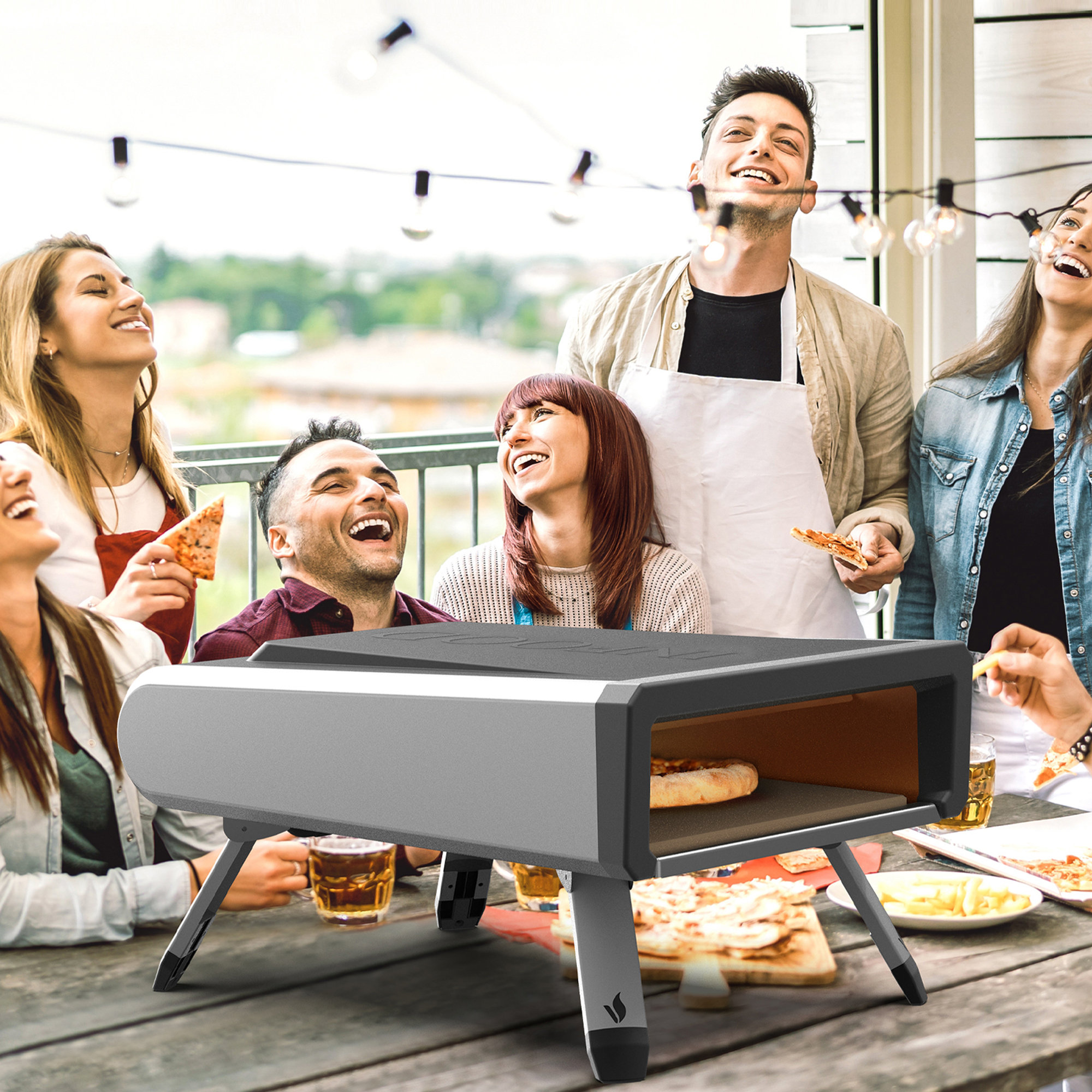 INFOOD Steel Built-In Propane Pizza Oven in Grey & Reviews - Wayfair Canada