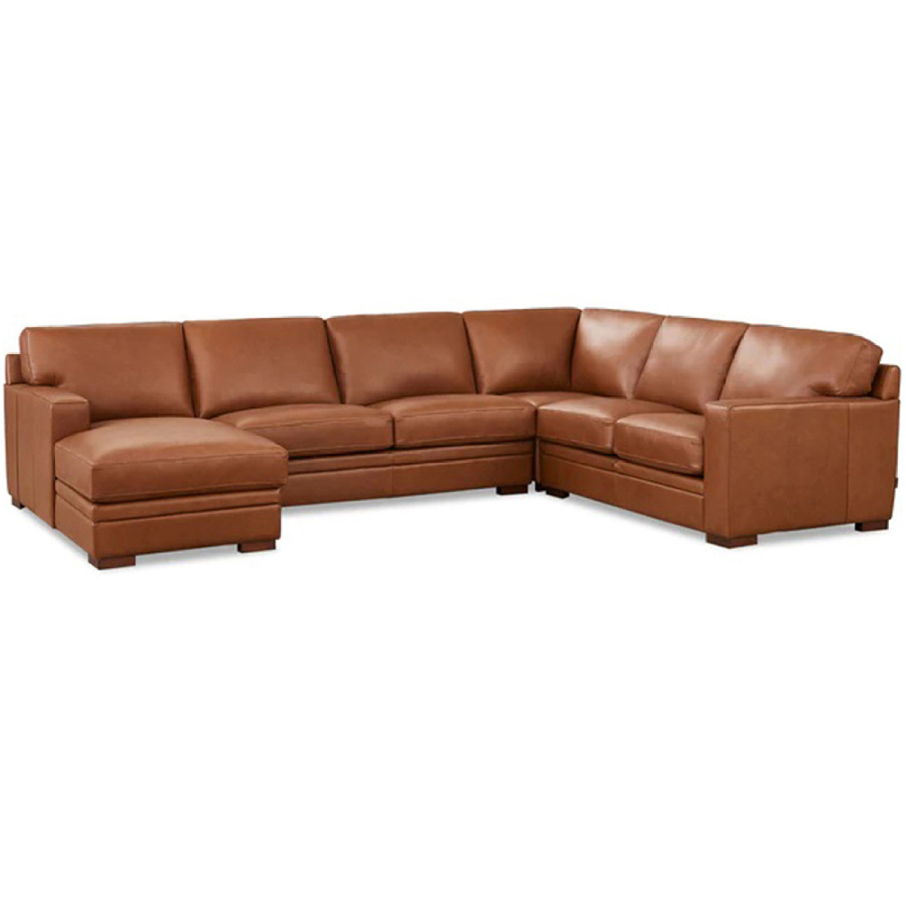 HEIMAO Modern Sofa Dillon Leather Left Chaise Sectional | Wayfair